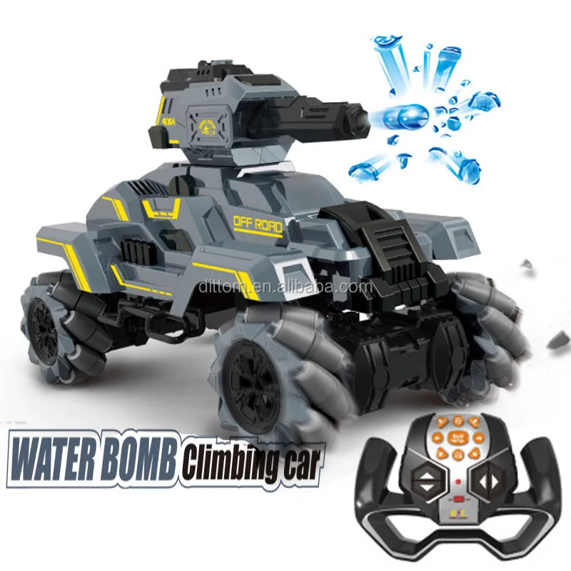 2.4g 13ch Rc Launching Water Bomb Climbing&drifting Tank Car 1:12 Stunt ...