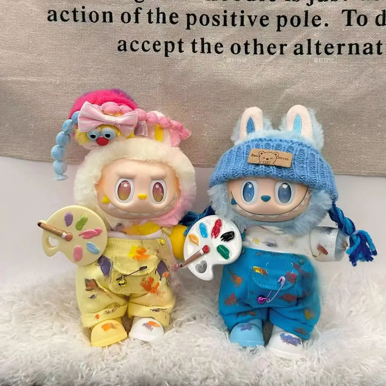 Labubu DIY Hand Drawn Outfit Labubu Art Drawing Board Accessories Art ...