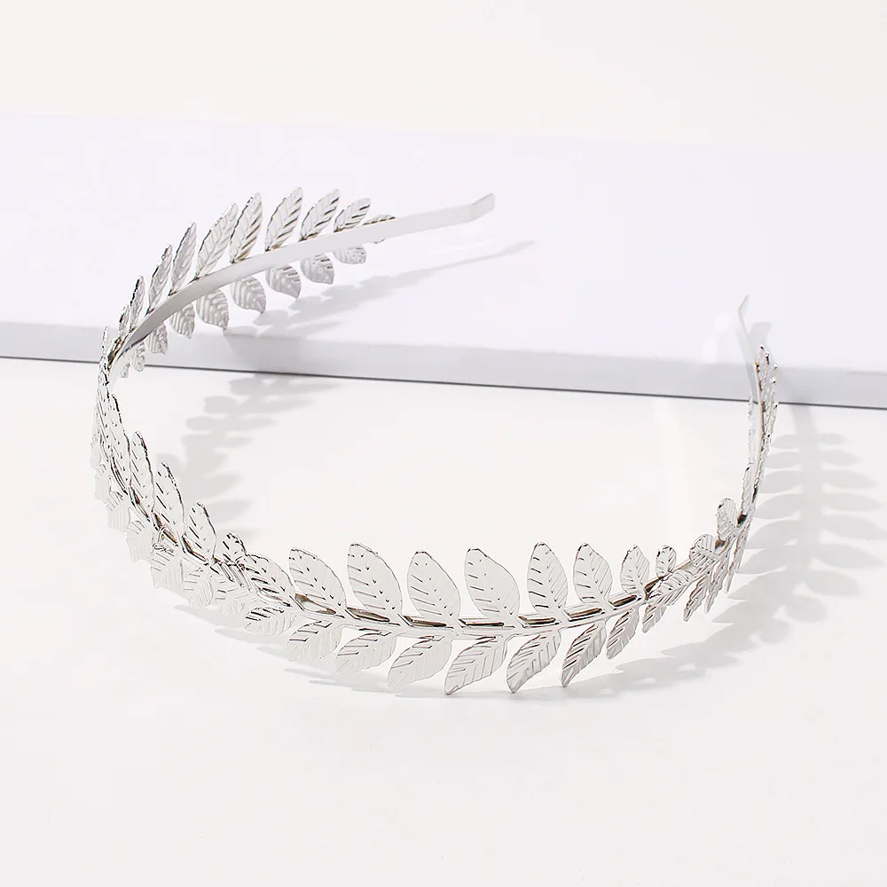 Western Fashion Metal Leaf Hair Hoop - Trendy Accessory