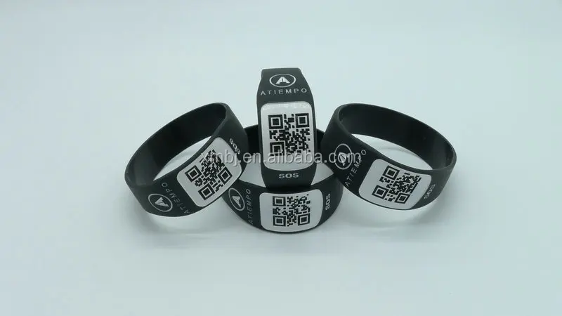 Custom QR Code Silicone Bracelets - Perfect for Advertising