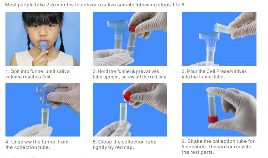 Noninvasive Saliva Collection Kit Dna Self Sample Collection Kit For ...