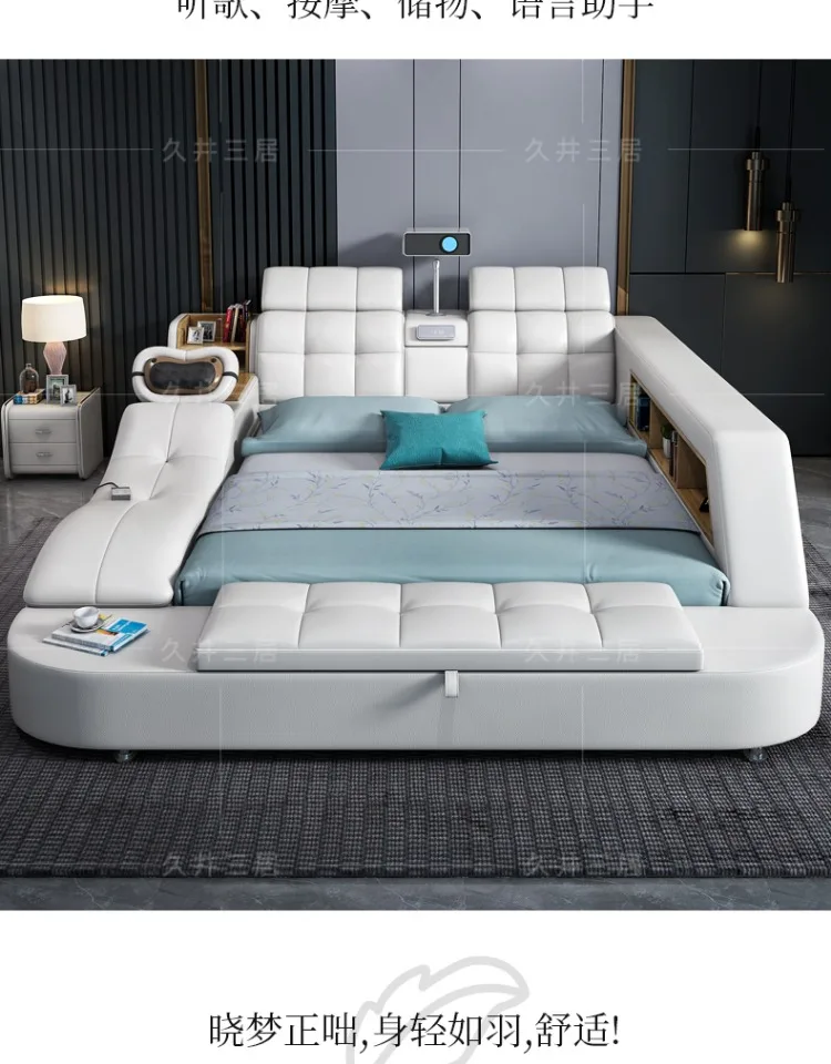 Soft Multifunctional Bed - Luxury Modern Bedroom Furnishings