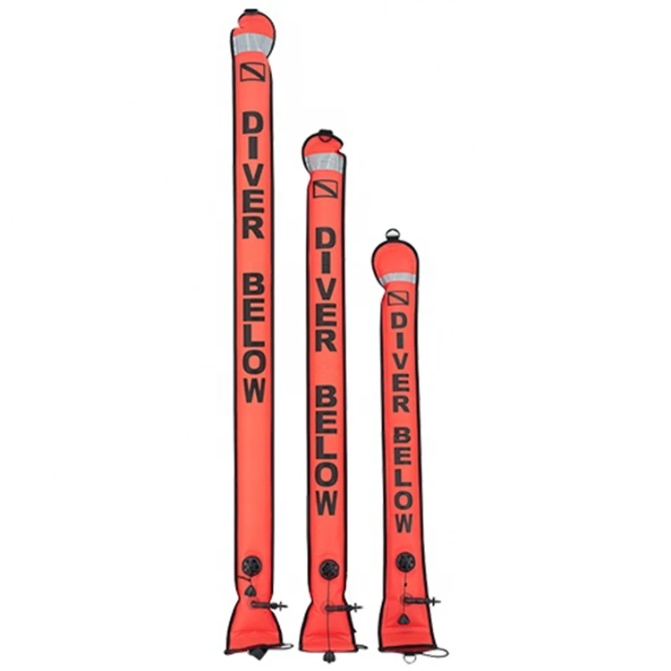 Custom Diving SMB - Surface Marker Buoy with Oral Inflator