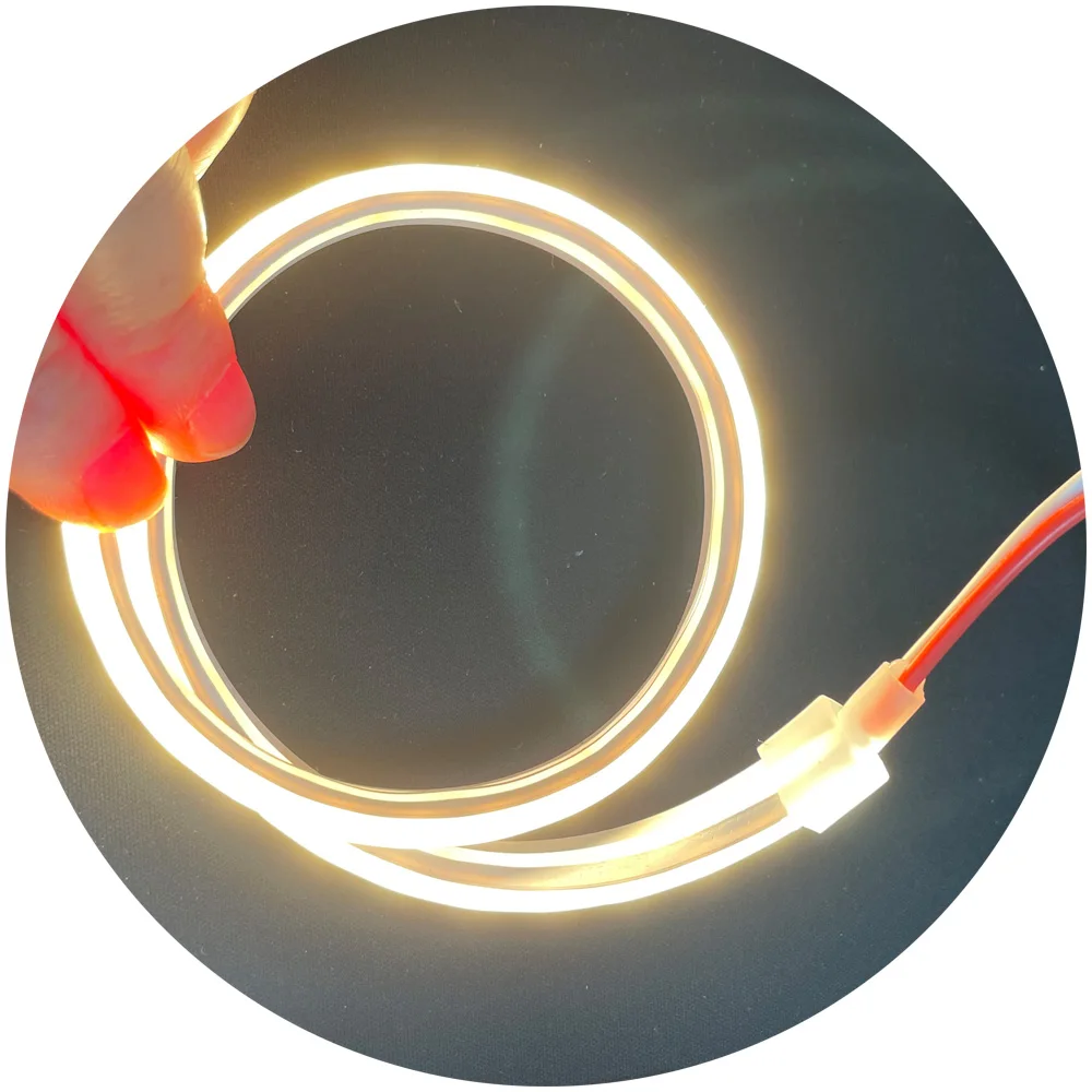 5cm Cuttable Linear Led Strip Waterproof IP67 12w/m 4mm 4x8mm CCT 2700 ...