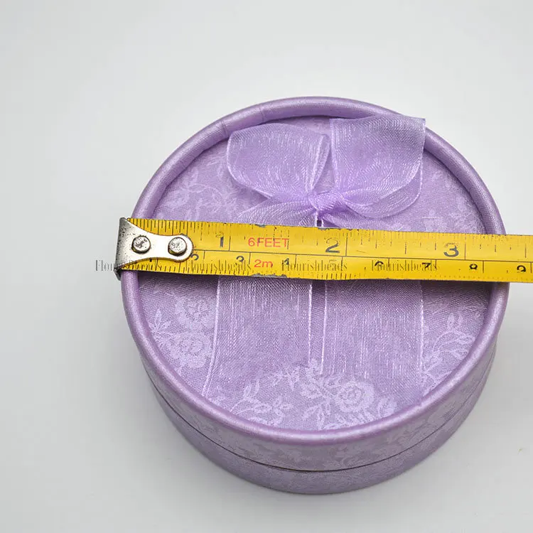 Purple Color Round Shape Jewelry Bracelet Pendant Gift Box Jewelry ...