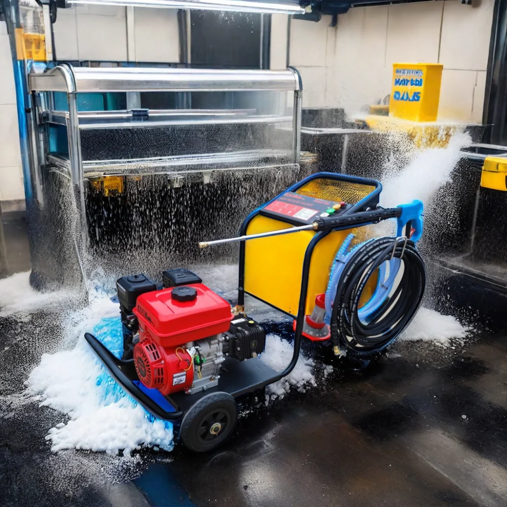 Gasoline High Pressure Cleaner Car Washing Cleaning Machine With Engine ...