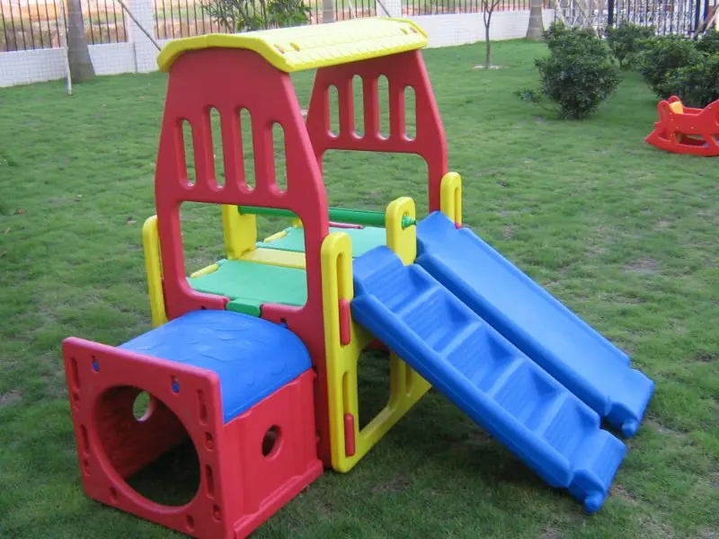 Kids Plastic Play Castle With Tunnel & Slide For The Child - Buy ...