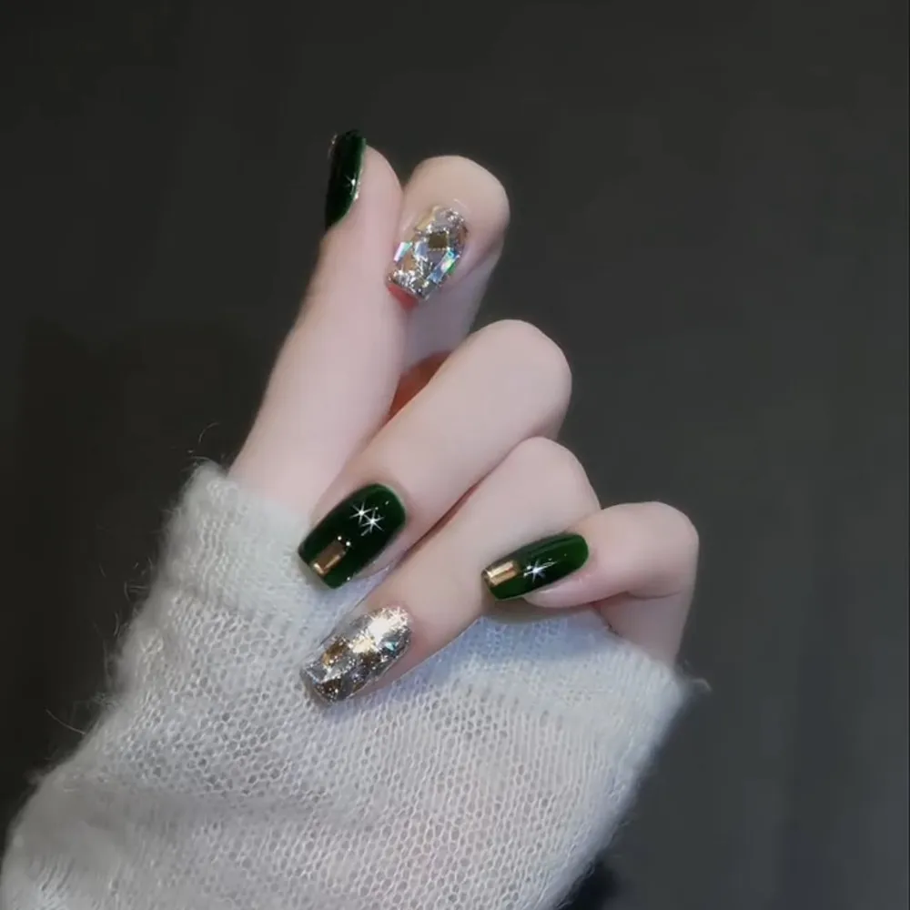 Extra Long Coffin False Nails Tipc Curve Elegant Design Press On Nails ...