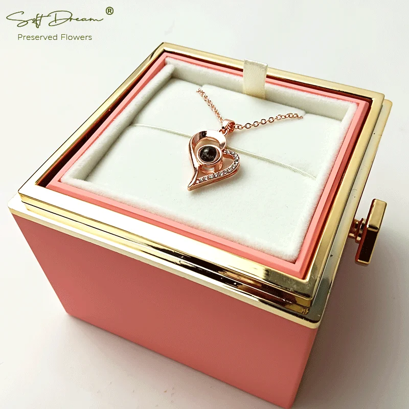Colorful Everlasting Rose Jewelry Box Perfect for Valentine's Day ...