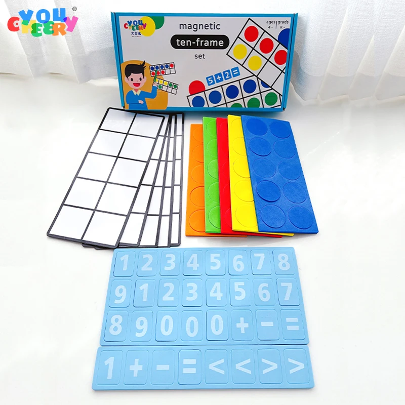 Montessori Transparent Ten Grid Array Teaching Aids Early Childhood ...