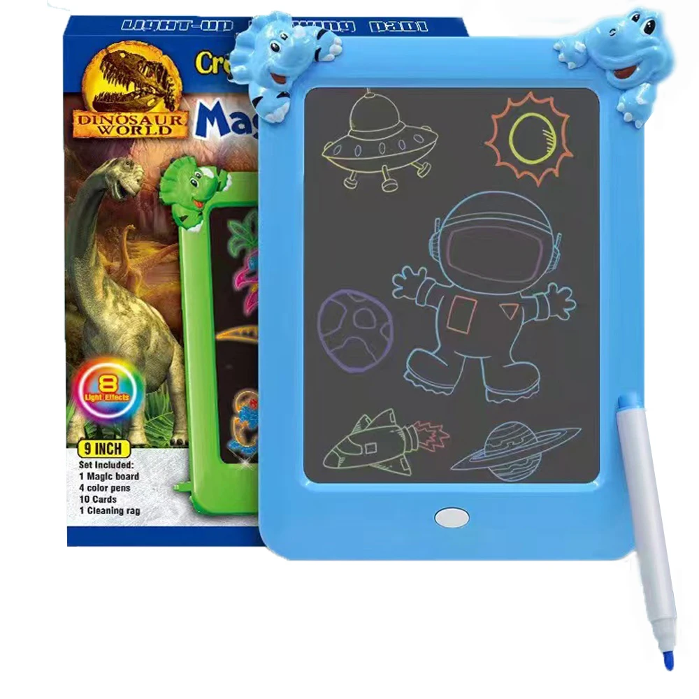 Dinosaur Fluorescent Writing Pad Fun Drawing Toys For Kids To Show ...