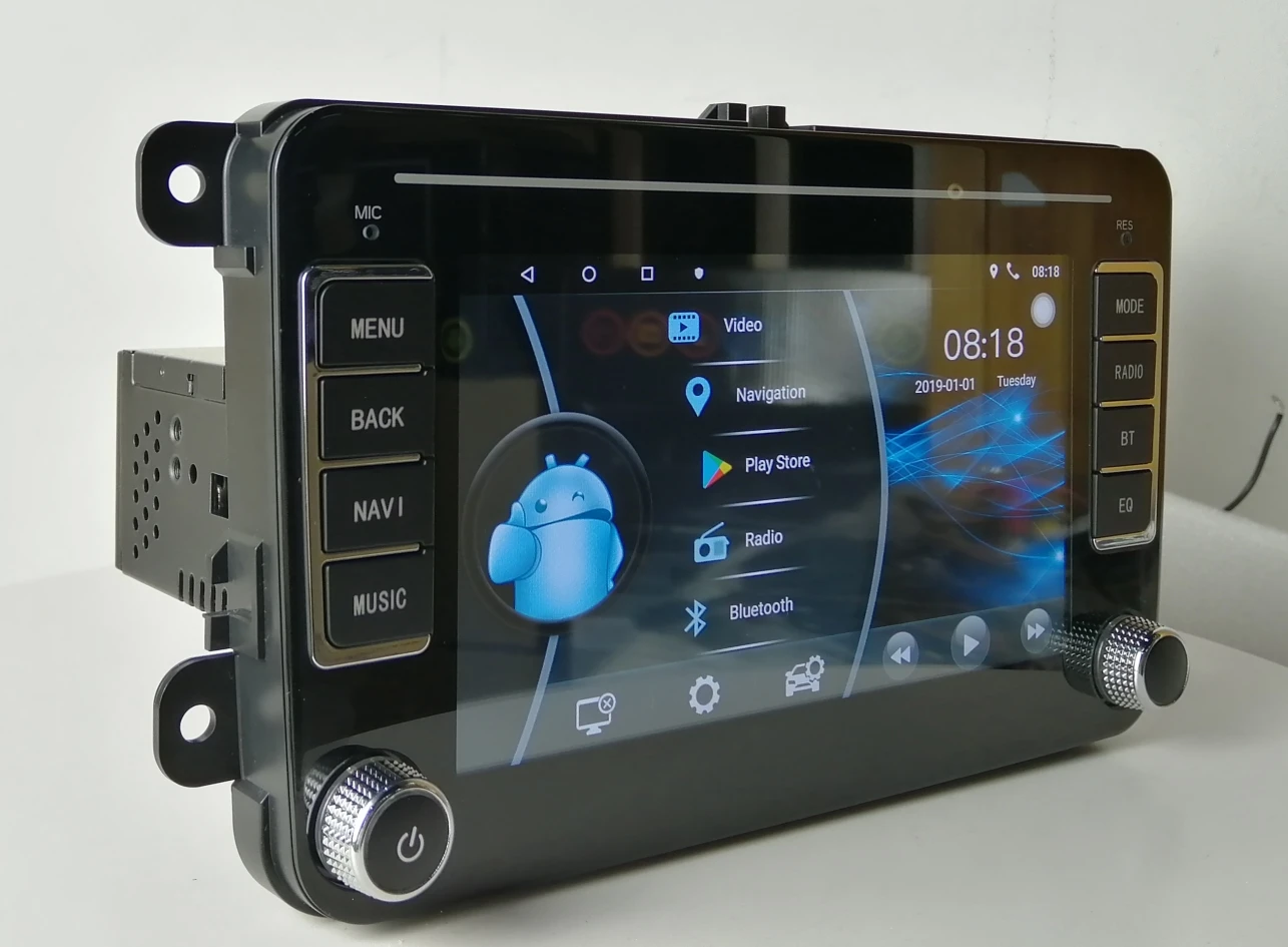 Touch Screen 7 Inch Android Universal Car Gps Radio Dvd Player For Vw ...