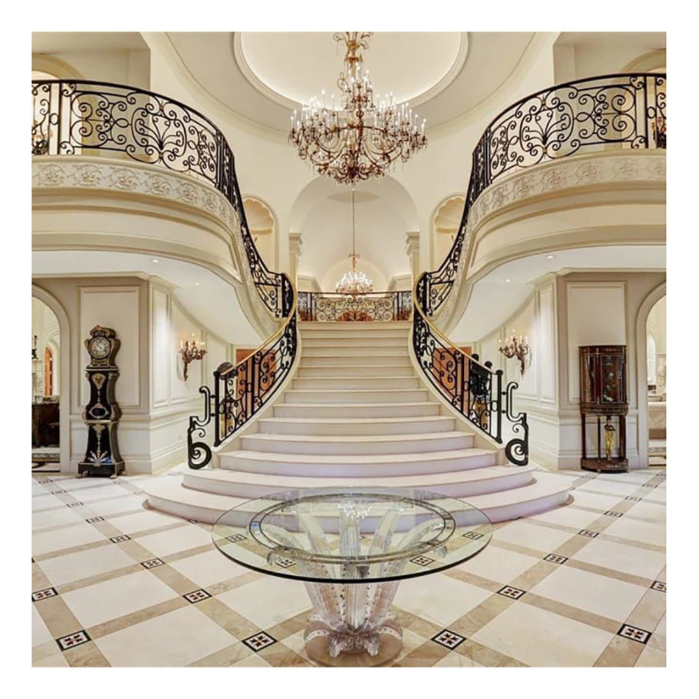 Italian Style Indoor Stair Balusters - Wrought Iron Railing