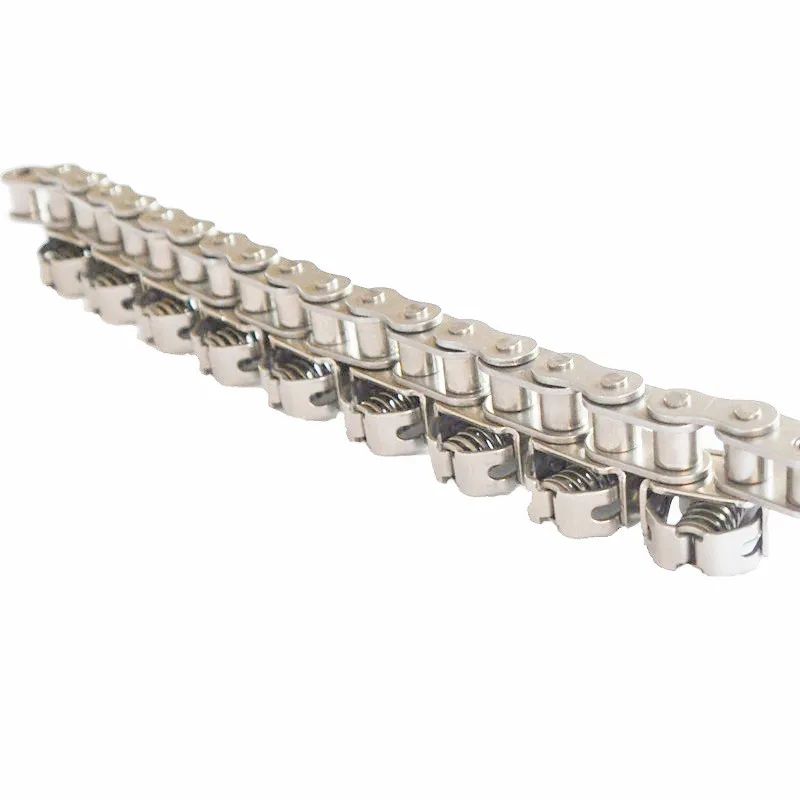 08B-1 Stainless Steel Roller Chain Gripper Chain with Attachment