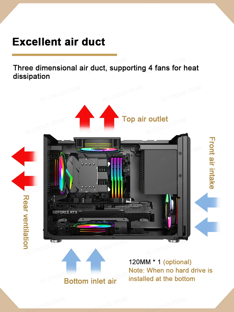 Portable Mid Tower Computer Case Power Train P40 - Supports MicroATX ...