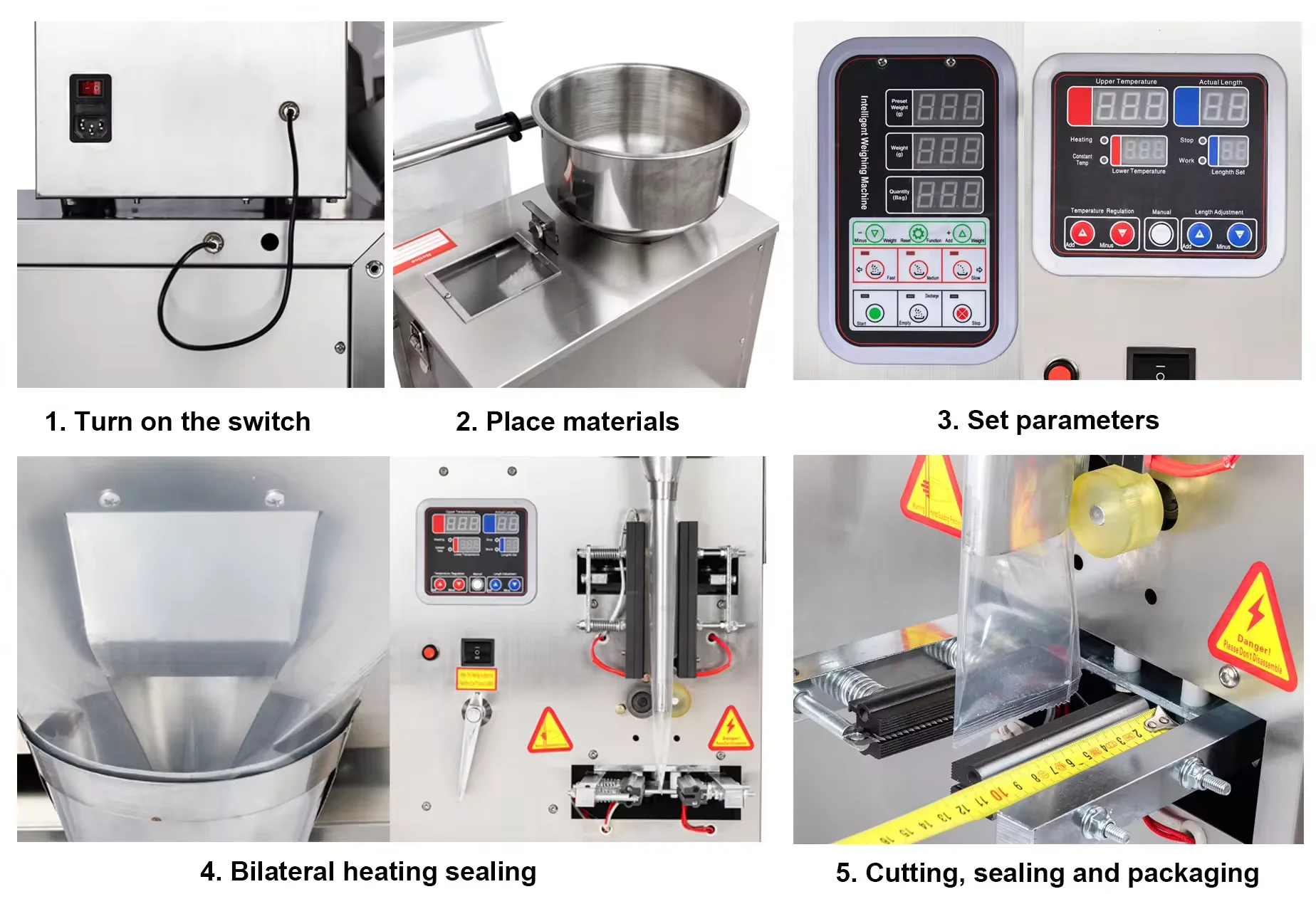 FZL-100 Automatic Small Snack Powder Tea Bag Multi-function Packaging ...