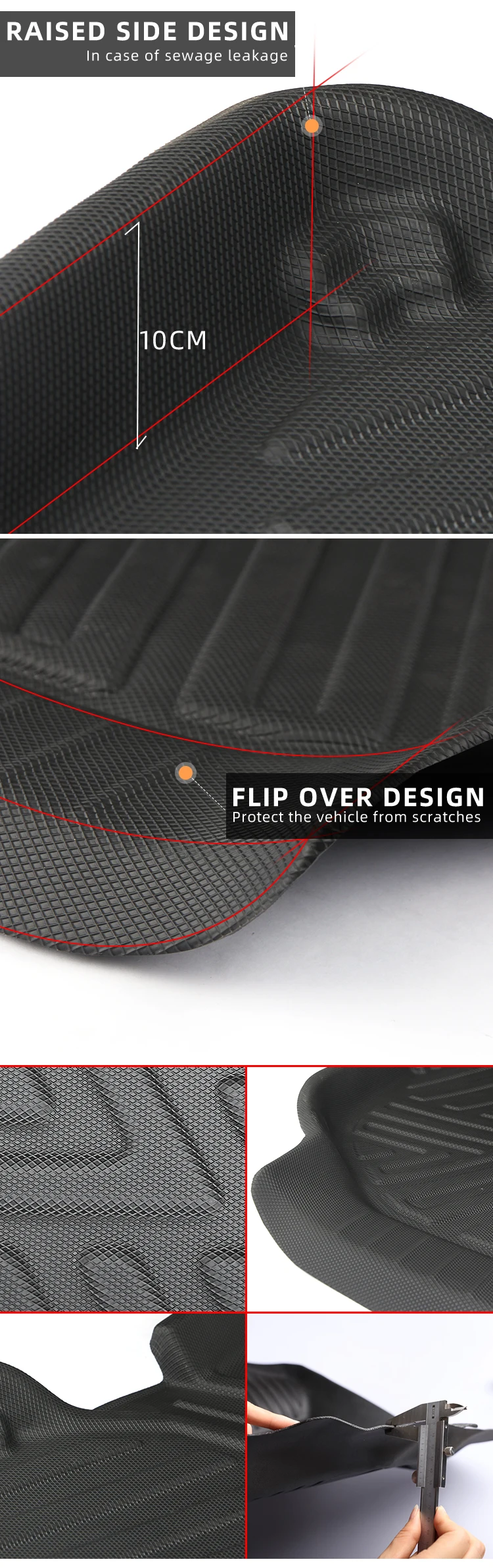 New Auto Car Mat 5d Plastic Waterproof Full Set Car Carpet Floor Foot ...