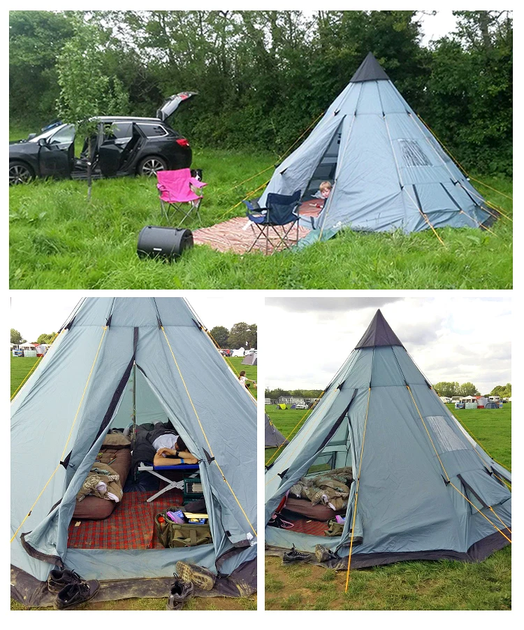 6 Person Teepee Indian Tent - Perfect for Camping & Events