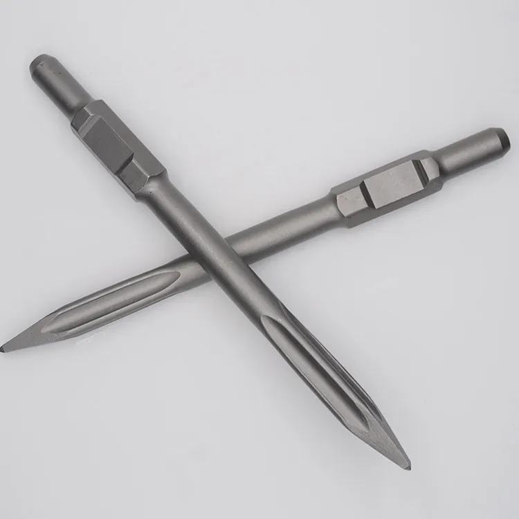 Air Hammer Chisel Bits - Durable Steel Demolition Tools