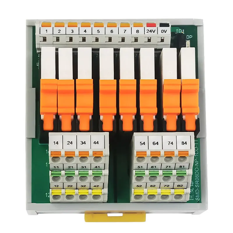 8-Channel Digital Output Relay Module 6A 250VAC/24VDC 1CO Ultra-Thin ...