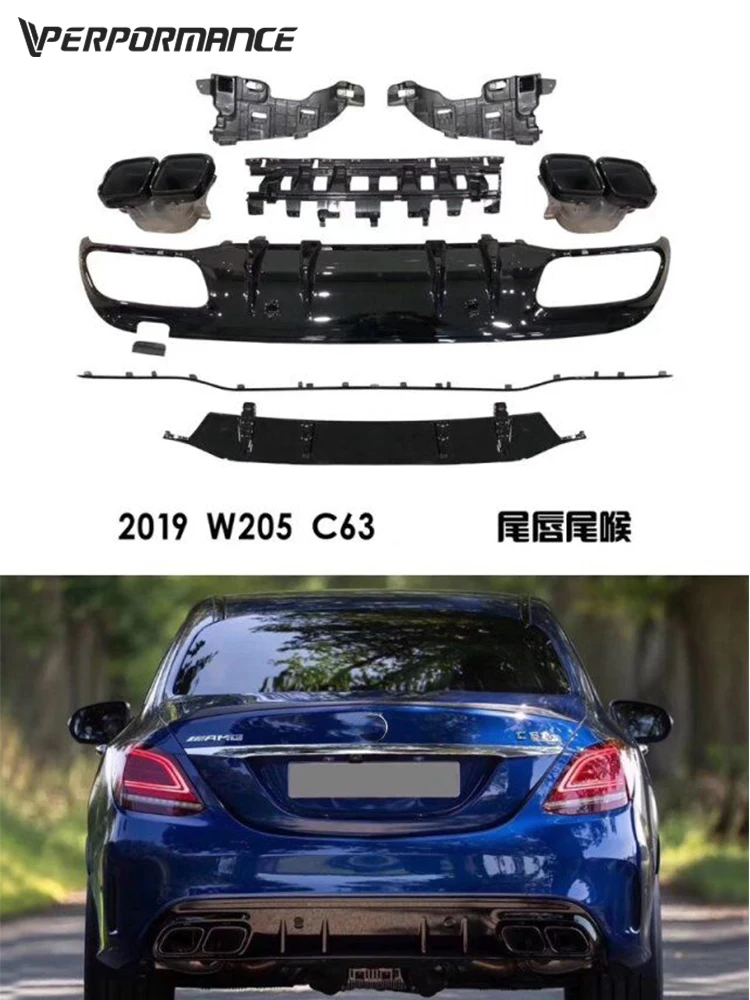 2020 Year W205 C63 Body Kit C260 C200 C180 C63 Car Bumprs Included W205 ...