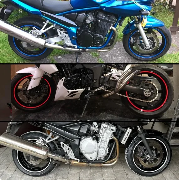 Wheel Sticker Reflective Rim Stripe Tape Bike Motorcycle Stickers For ...