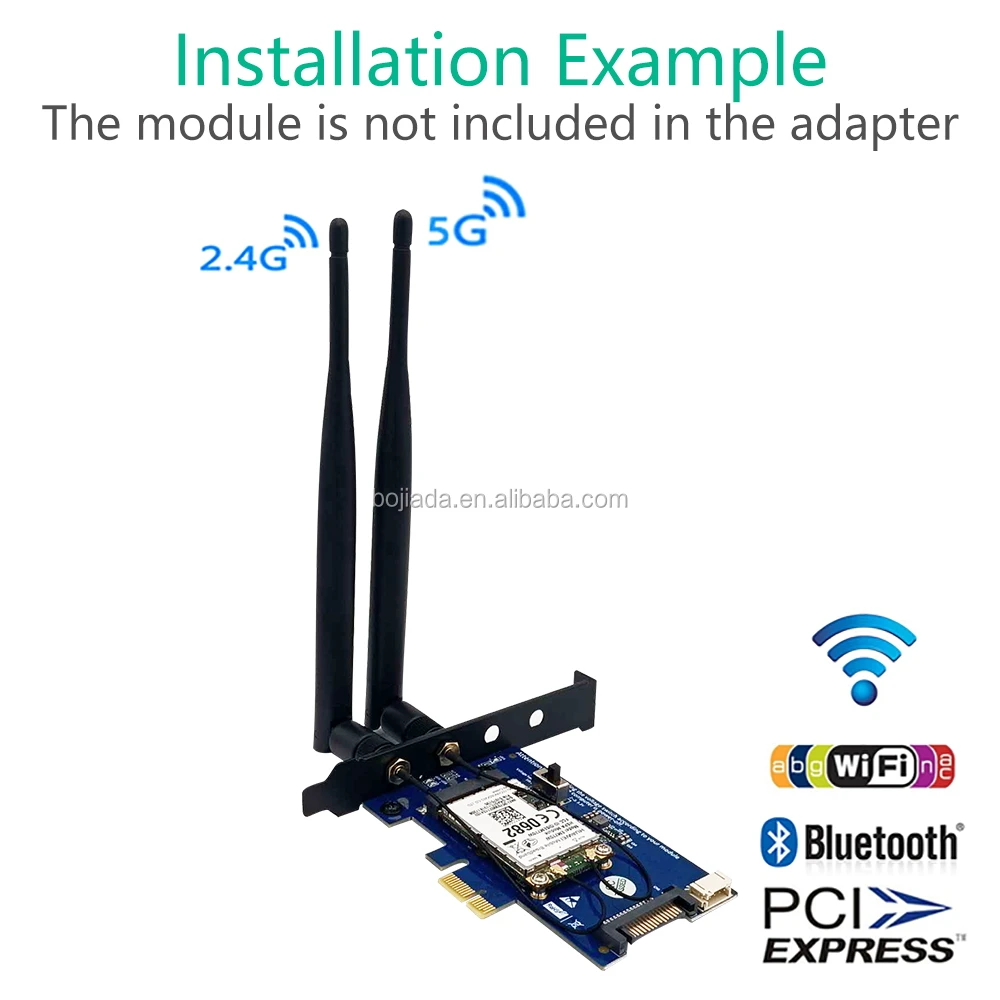 PCI Express 1X to Mini PCI-E Wireless Adapter Card for 4G