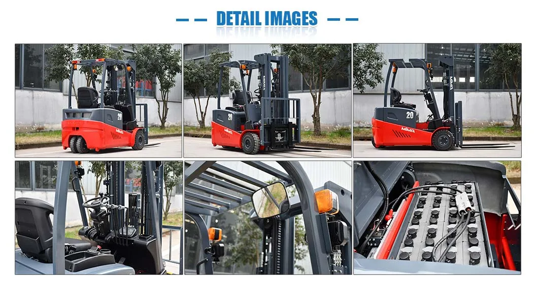 Mima High-speed 3-wheel Counterweight Forklifts 2t Electric Forklift ...
