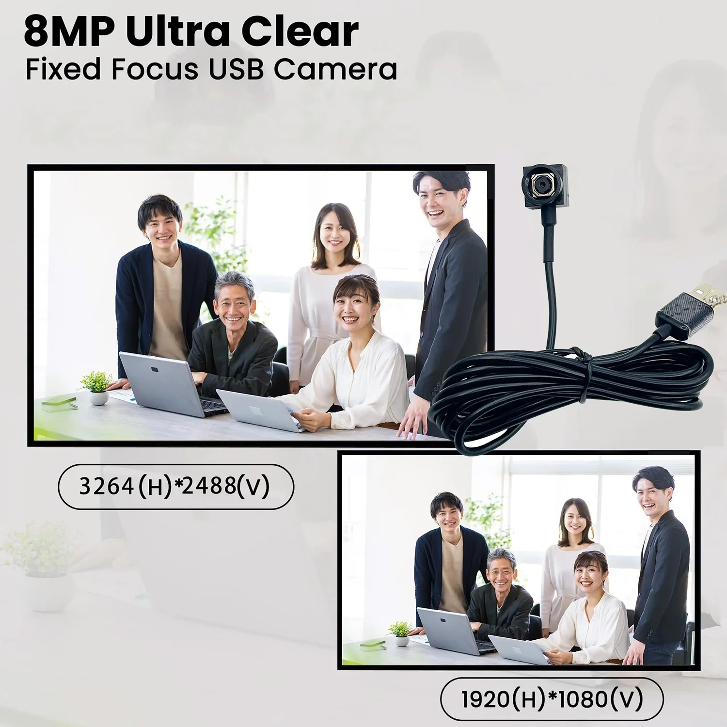 4K 8MP 15FPS Mini Camera AF Auto Focus High Speed UVC Micro USB Module ...