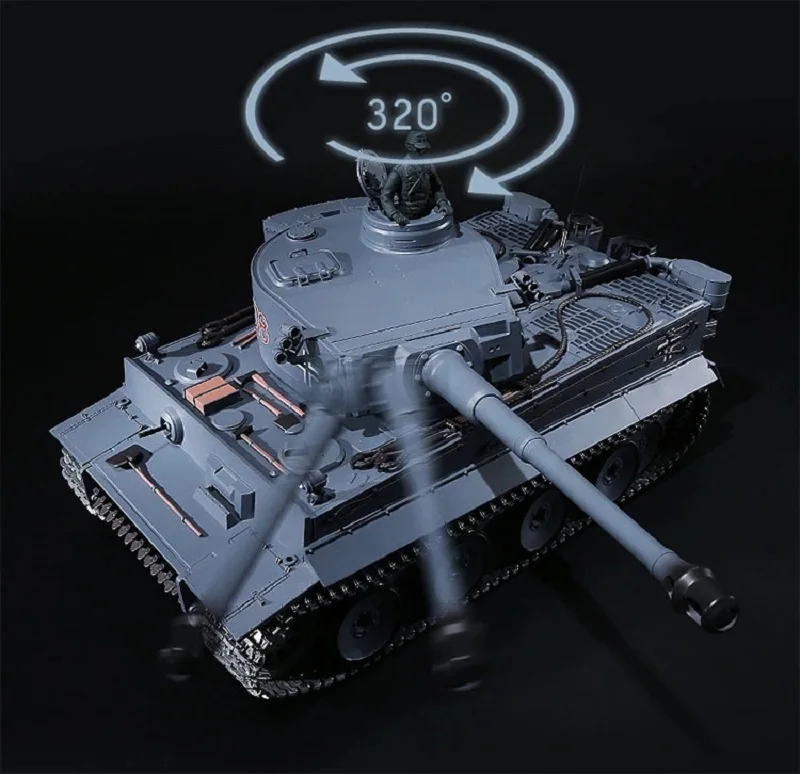 Wholesale Toys China RC Shooting Tank with BB 1:16 Full Metal
