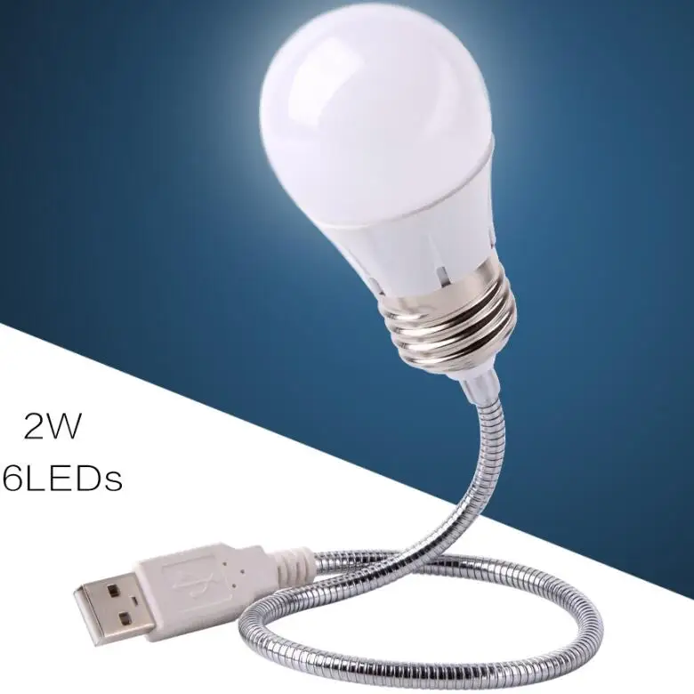 High Quality Flexible Usb Light 2w Led Bulb Portable Led Usb Light With ...