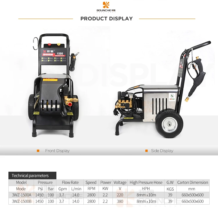 200 Bar 380v Power Water Jet High Pressure Washer Cleaning Machine Pump ...