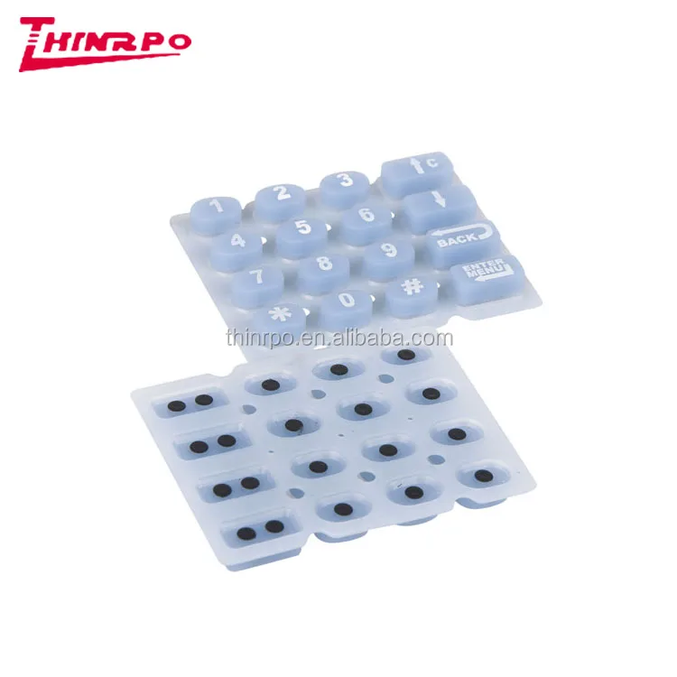 Replacement Silicone Rubber Pad Conductive Remote Control Keymat ...
