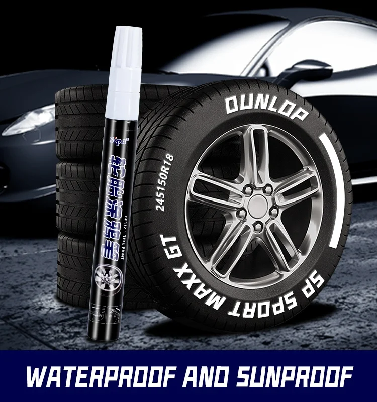 Sipa Sp112 Tire Graffiti Paint Marker Signature Waterproof Anti Fade ...