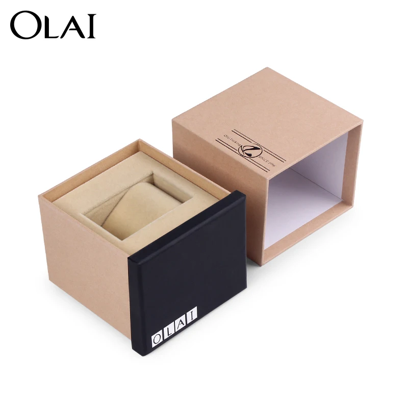 Custom Drawer Cardboard Watch Packaging Box Handmade Watch Paper Box ...