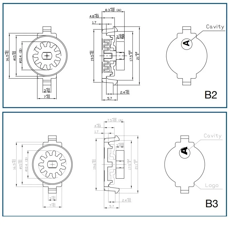Plastic Soft Close Rotary Damper - DREAMAMBA DAA15B2 B3