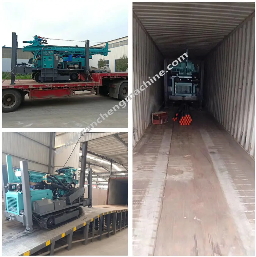 Top Selling 280m Deep Well Drilling Rig Full Hydraulic Type Vehicle ...