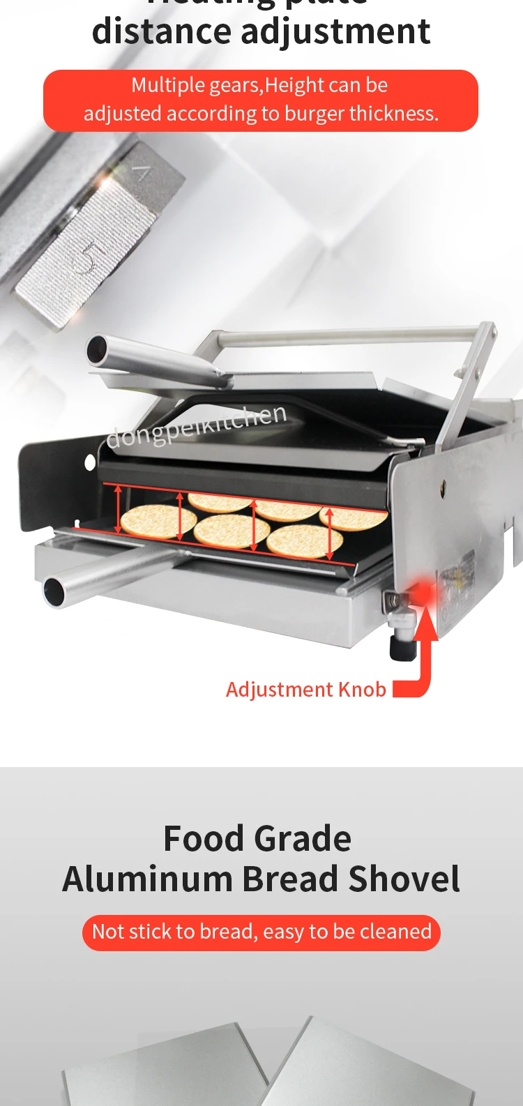 Electric Hamburger Grill Machine - High Productivity Bun Toaster