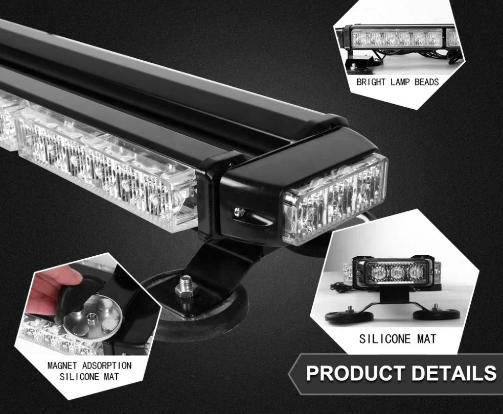 Magnet Roof Mount Four Sides Led Light bar Led Strobe bar Light Car ...