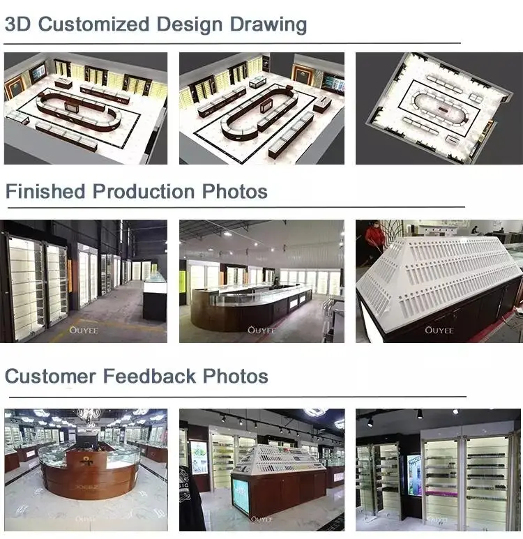 Customized Jewelry Store Showcase Names Design Display