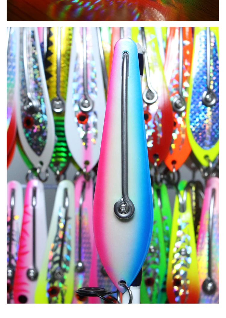 5" 13cm Sea Fishing Trolling Fishing Metal Spoon Lure Drone Spoon Lure ...