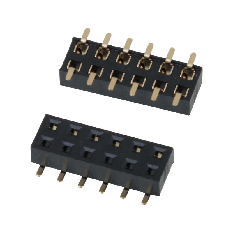 Smd 2.0mm Connector Female Header Dual Row Bottom Entry With Gold ...