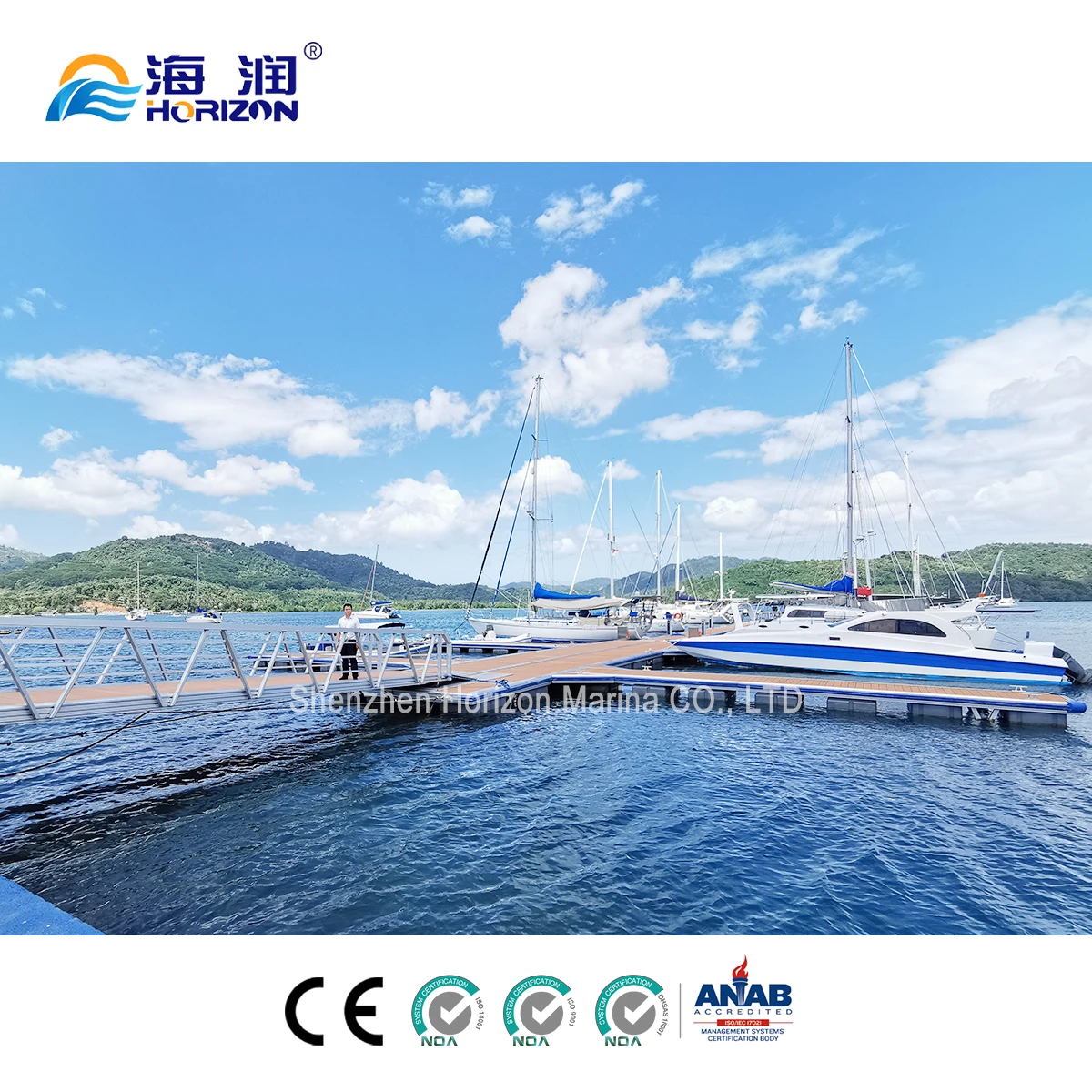 Top Quality Water Floating Dock Pontoon Platform For Swimming Or ...