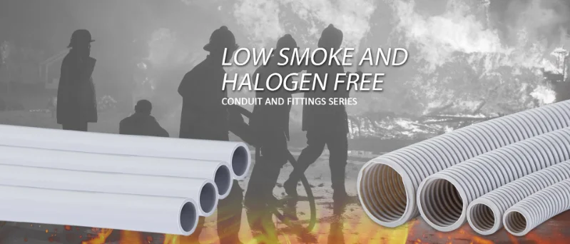 Plastic Halogen Free Flexible Electrical Corrugated Conduit Pipe