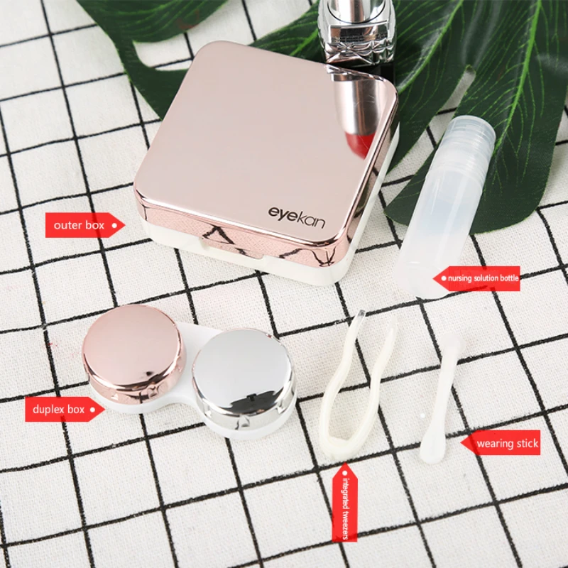 High Quality Stylish Reflective Cover Contact Lens Packaging Box With ...