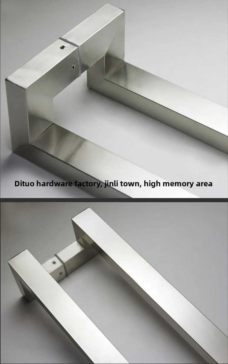 Modern Square Tube Double Bend Black Stainless Steel Gray Black ...