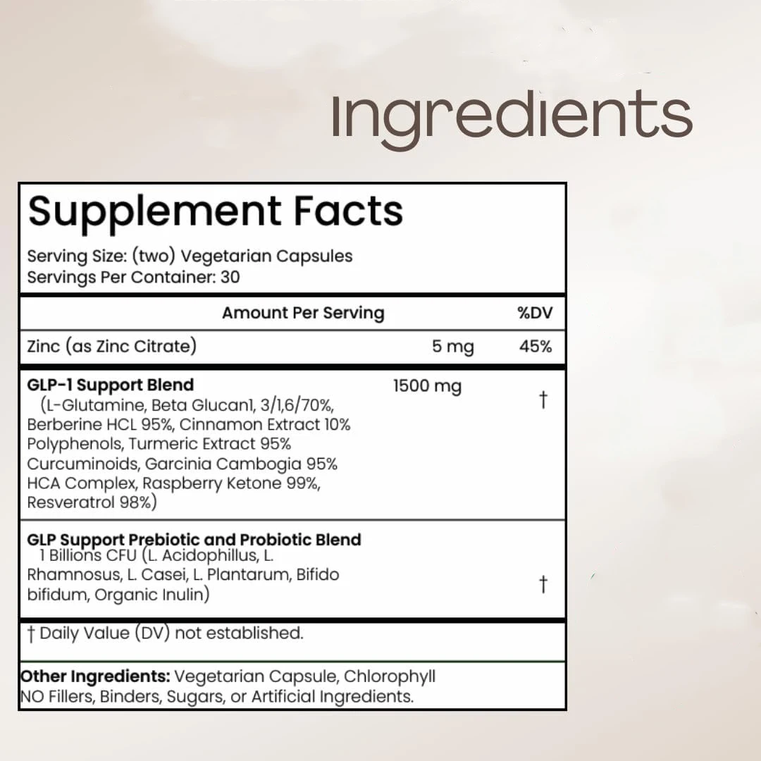 GLP-1 Supplement for Women and Men | Hunger & Metabolism Support ...