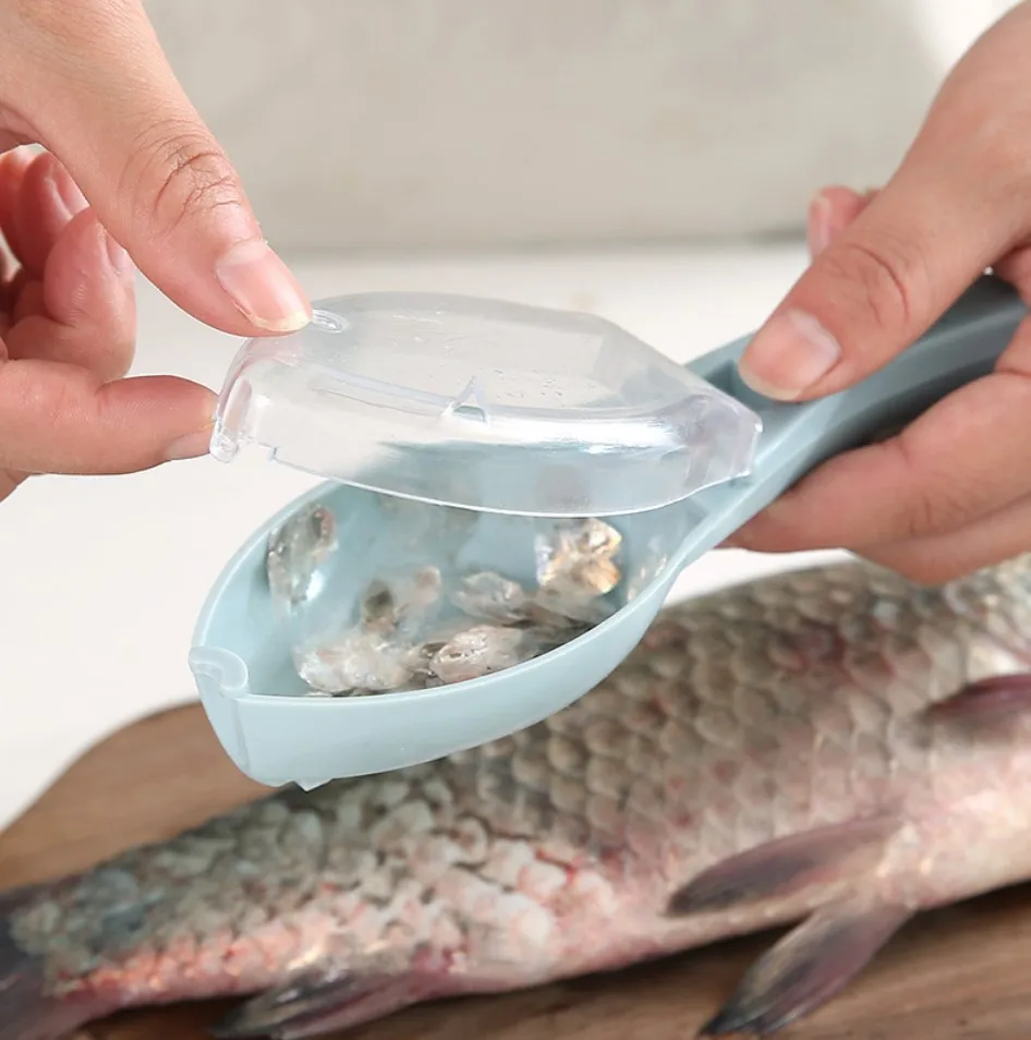 Manual Fish Scale Planer Lid Creative Kitchen Household Utensil Fish ...