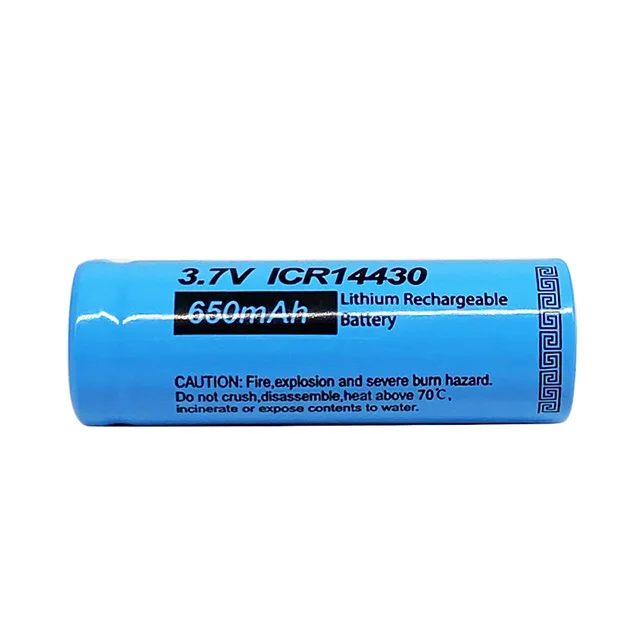 3.7v 14430 650mah Lithium Ion Battery - Reliable & Rechargeable