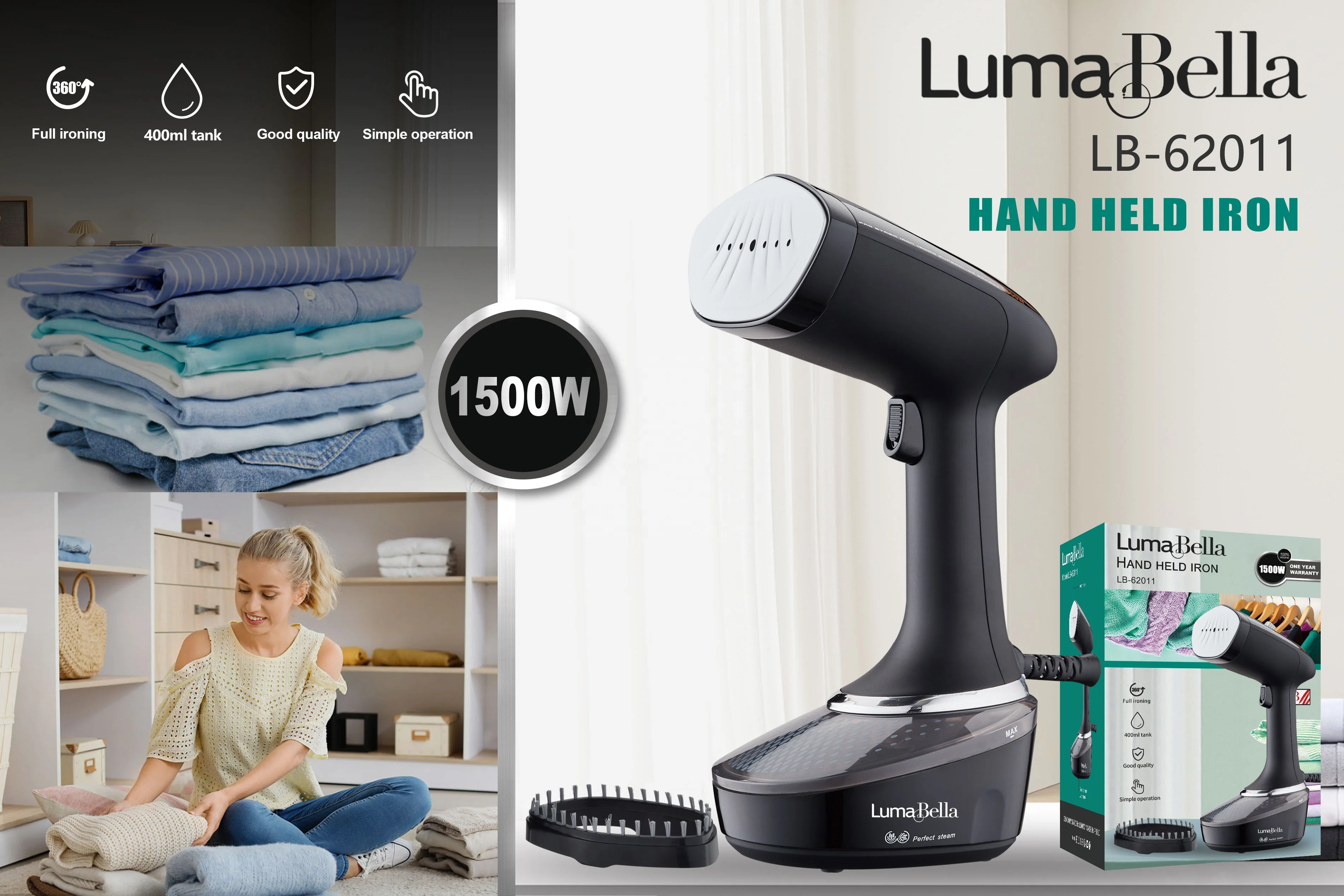 Sokany Professional Hand-Held Steam Wireless Vapeur for Travel